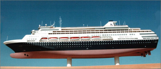 China MS Veendam Cruise Coast Guard Ship Models , Holland America Line Antique Model Ships supplier