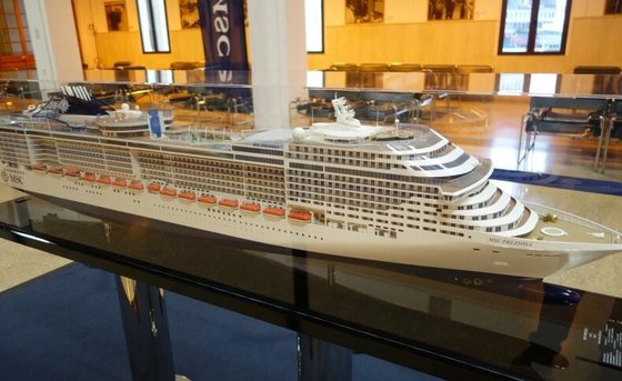 China MSC Preziosa Cruise Ship  Models supplier