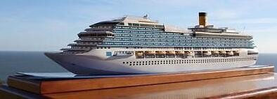 China Costa Magica Cruise Ship Speed Boat Model , Modern Ship Models For Historical Research supplier