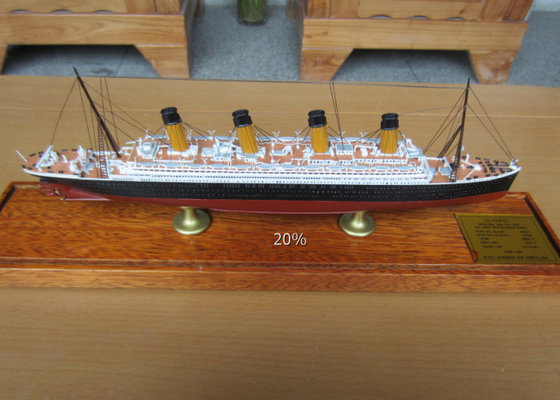China High Simulation Cruise Ship Toy Models R.M.S. Olympic  Cruise Ship Shaped supplier
