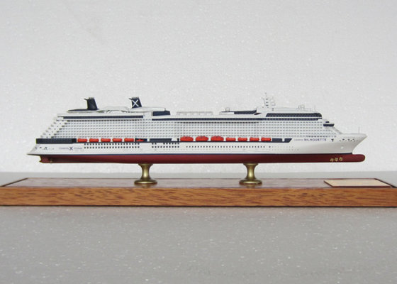 China Scale 1:900 Pretty 3d Ships Models , Solstice Class Celebrity Silhouette Cruise Ship Model supplier