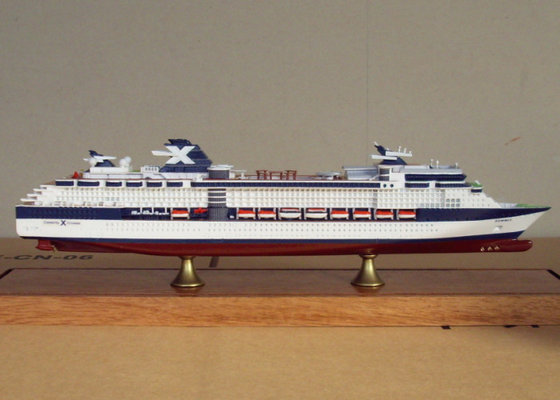 China Scale 1:900 Millennium Class Celebrity Summit Cruise Ship 3d Ships Models With Engraving Printing supplier