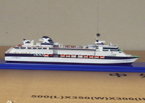 China Scale 1:1200 Millennium Class Celebrity Summit Cruise Ship 3d Ships Models With Engraving Printing supplier