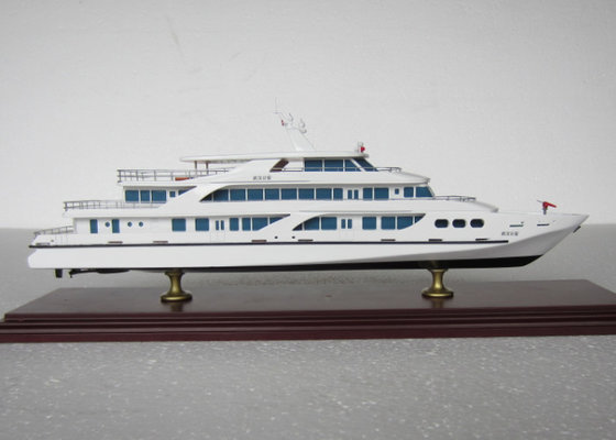 China Customized Wuhan Yacht  3D Model , Cruise Ship Business Model With ABS Hand Carving supplier