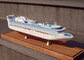 Scale 1：900 Fine Princess Cruise Ship Models , Container Ship Model With ABS Hand Carving supplier