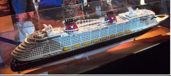 Simulation Disney Cruise Ship Model , Disney Fantasy Model With Avoid Too Much Humidity supplier