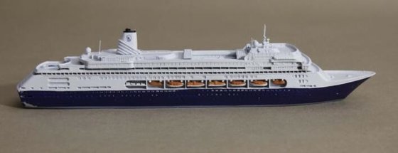 Alloy Casting Coast Guard Ship Models , ABS MS Volendam Cruise Ship For Gift supplier