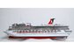Conquest Class Carnival Cruise Ship Models Industrial Design , Composite PU Hull Material supplier