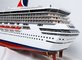 Conquest Class Carnival Cruise Ship Models Industrial Design , Composite PU Hull Material supplier