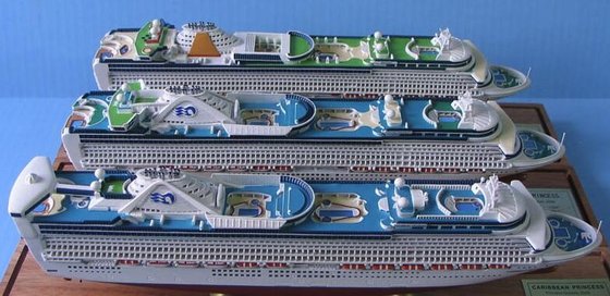 Caribbean Princess Cruise Wooden Tall Ship Models For School Library Decoration supplier