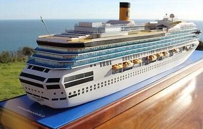 Costa Magica Cruise Ship Speed Boat Model , Modern Ship Models For Historical Research supplier