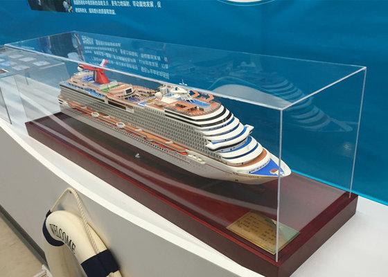 Scale 1:900 Outdoor Decoration Carnival Dream Cruise Ship Model With Alloy Diecast  Anchor Material supplier