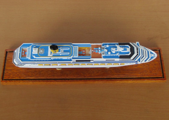 Scale 1:900 Outdoor Decoration Costa Concordia Model , Cruise Ship Business Model supplier