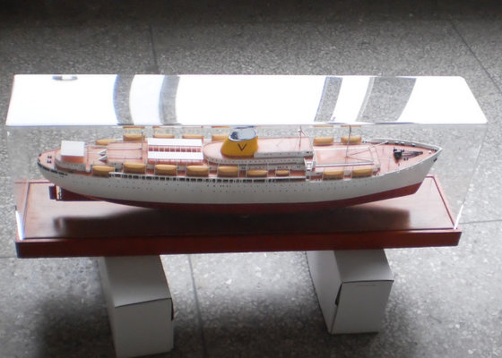 Ferry boat Ship Model With Glass Fiber Reinforced Plastics Hull Material supplier