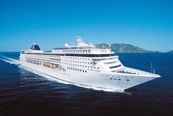 High End Mediterranean Cruises Ship Models , MSC Opera Cruise Ship Model Container Ship supplier