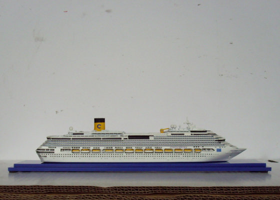 Scale 1:1200 Artwork Costa Serena Model With Original Engraved Corridor , Complicated Mosaic supplier