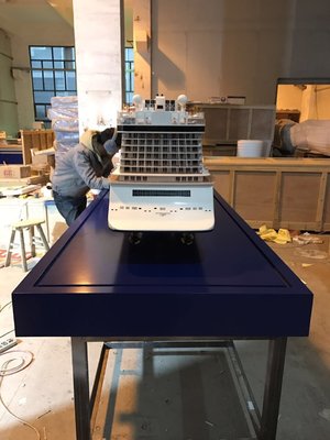 Genting Dream Cruise Ship Model With ABS CNC Engraving  Propeller Material supplier